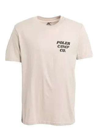 POLER Foliage T-shirt T-shirt Size Cotton - Beige