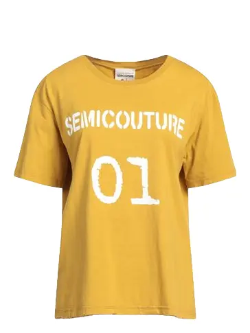 SEMICOUTURE Printed T-shirt - Yellow