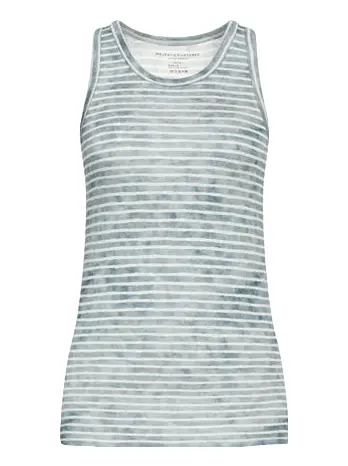 Majestic Filatures Striped Tank Top - Blue