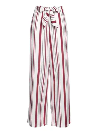 DIANA GALLESI Striped Wide Leg Pants - White