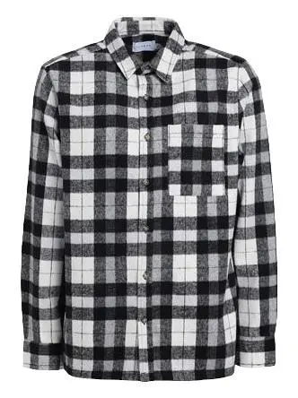 Topman Shirt Size Polyester, Synthetic Fibers, Cotton, Viscose, Wool - Grey
