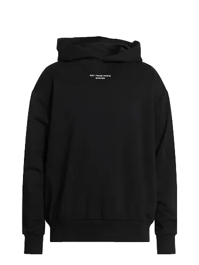 Drole De Monsieur Cotton French Terry Sweatshirt - Black