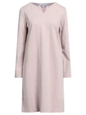 European Culture Mini Flared Dress - Pink