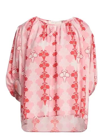 KATIA GIANNINI Floral-print Satin Top - Pink