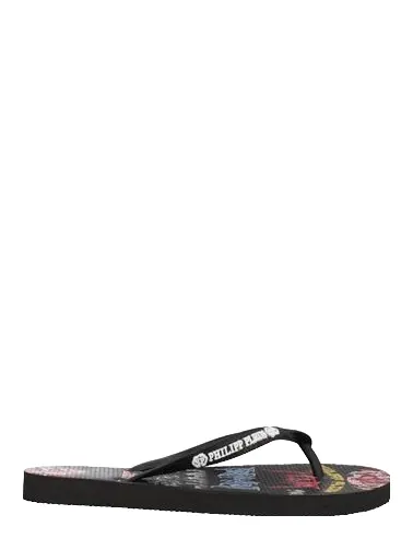 Philipp Plein Rubber Thong Sandal - Black