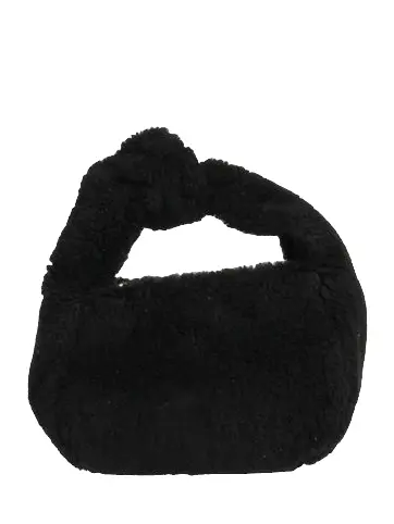 AB ASIA BELLUCCI Medium Textile & Leather Handbag - Black