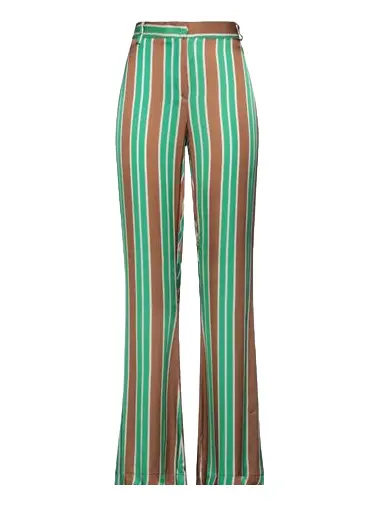 Dixie Striped Flared Trousers - Green