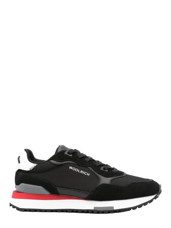 Woolrich Panelled Logo Sneakers - Black