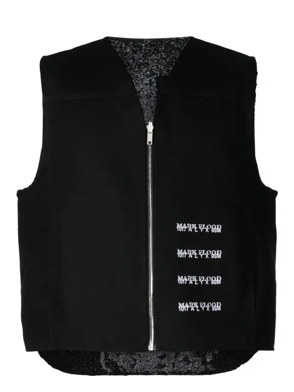 1017 Alyx 9sm Embroidered Vest - Black