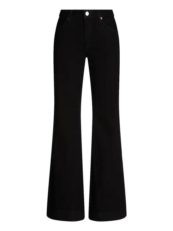 RE/DONE Low-rise Flared Jeans - Black