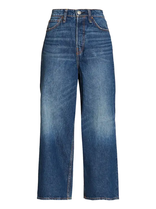 Rag & Bone Maya Cropped Jeans - Dark Denim
