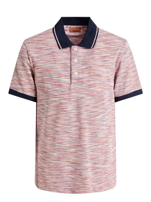 Missoni Spacedyed Cotton Polo Shirt - Brick