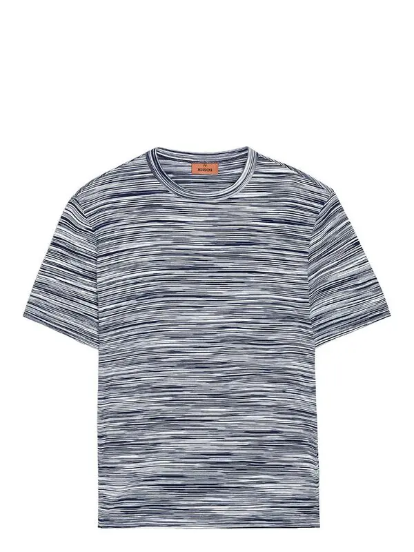 Missoni Spacedyed Cottonjersey Tshirt - Navy