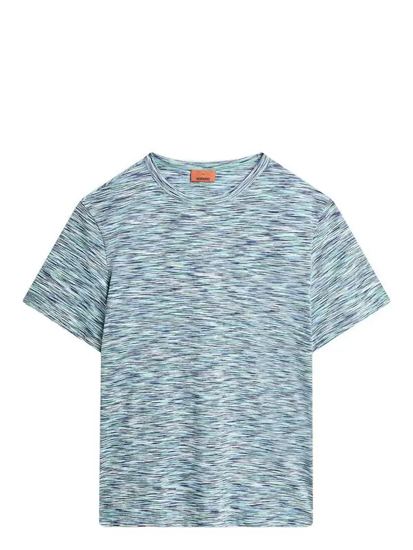 Missoni Spacedyed Cottonjersey Tshirt - Turquoise