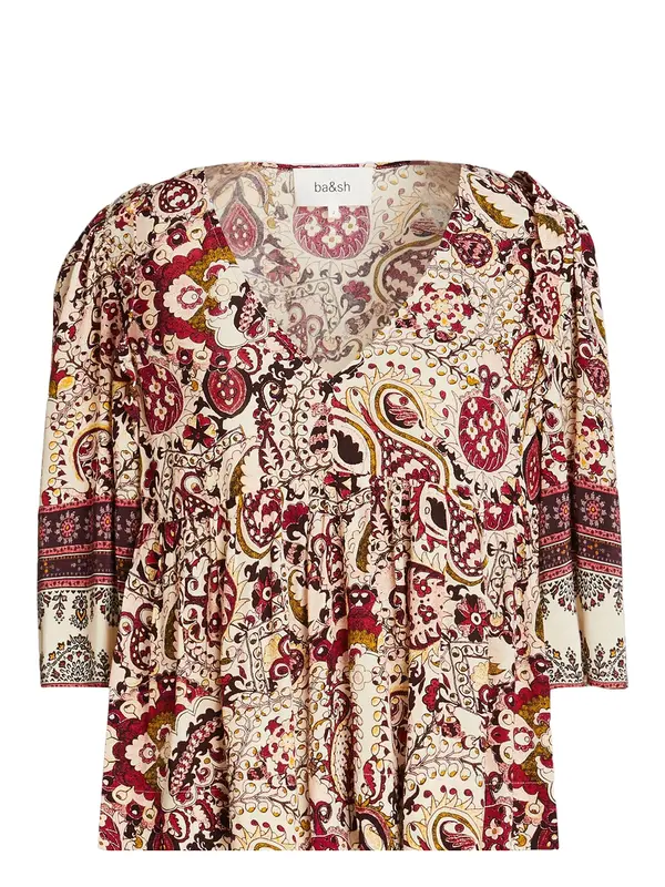 Ba&sh Zarry Paisley-print Blouse - Ivory