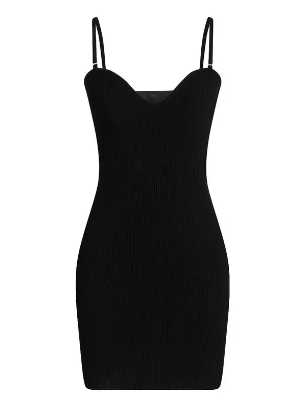 Arch4 Cashmere Mini Dress - Black