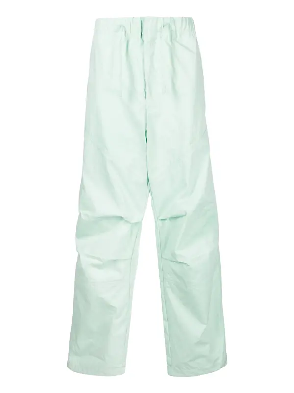 OAMC Drawstring-waist Straight-leg Trousers - Green
