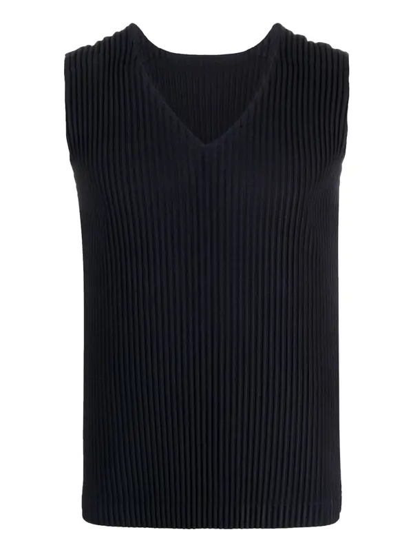 Issey Miyake Plissé Tank Top - Blue