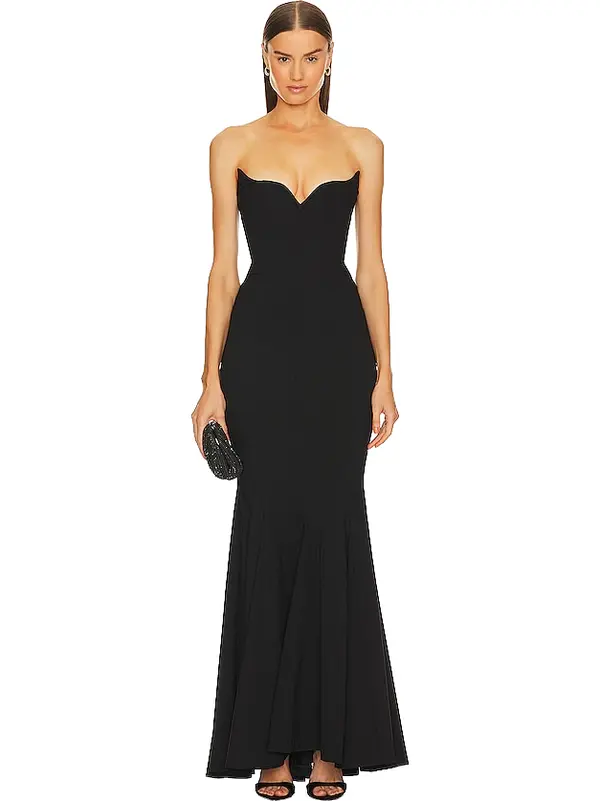 MICHAEL COSTELLO X Billie Gown - Black