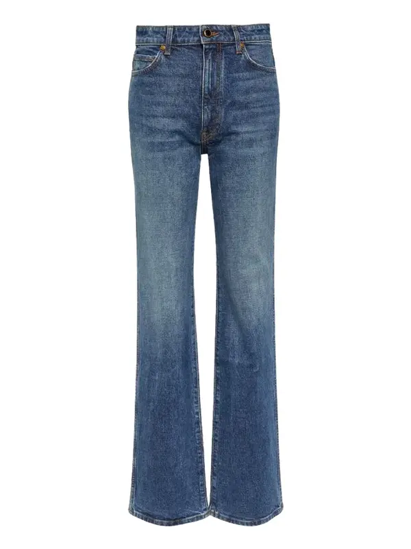 Khaite Danielle High-rise Straight Jeans - Blue