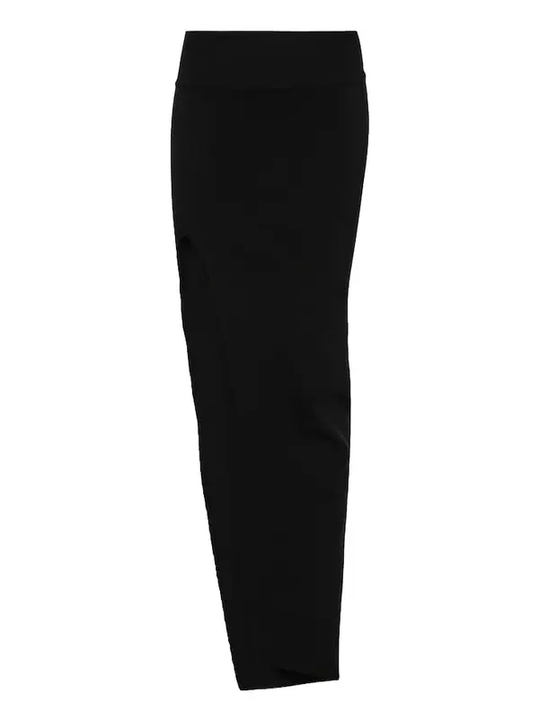 Rick Owens Asymmetric Maxi Skirt - Black