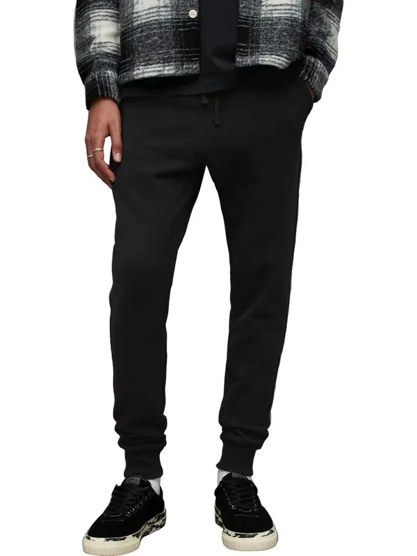 ALLSAINTS Raven Cuffed Slim Ramskull Sweatpants - Black