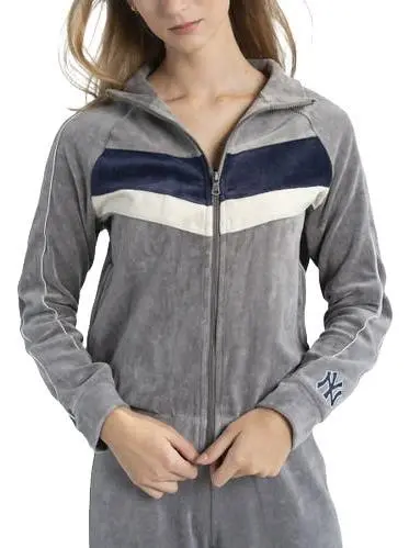 LUSSO New York Yankees Raglan Full-zip Jacket - Gray