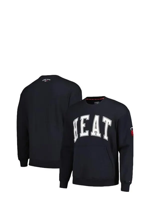 Tommy Hilfiger Miami Heat Crewneck Sweatshirt - Black