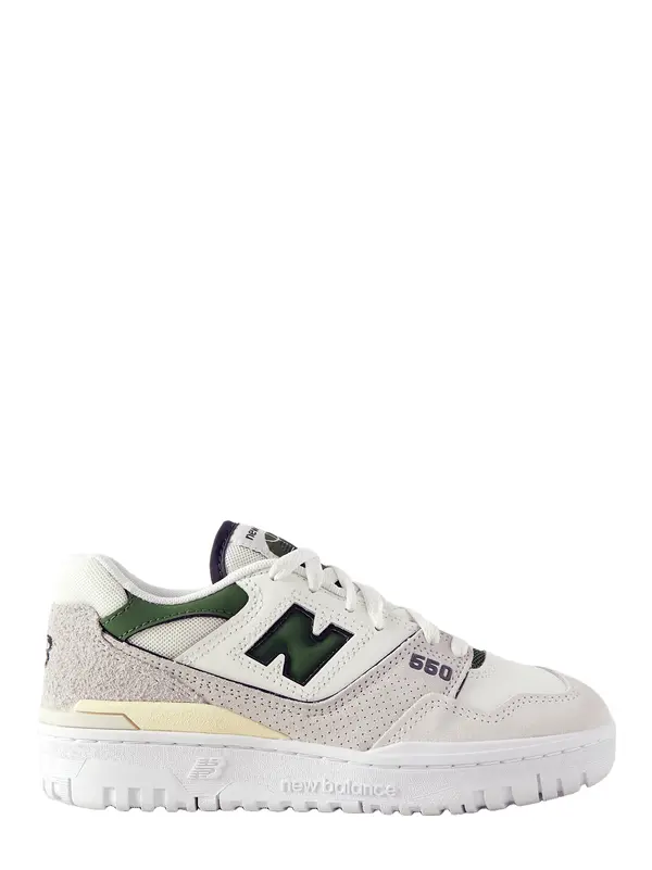 NEW BALANCE 550 Leather And Mesh Sneakers - White