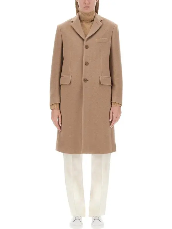 Aspesi Oversize Wool Blend Coat - Beige