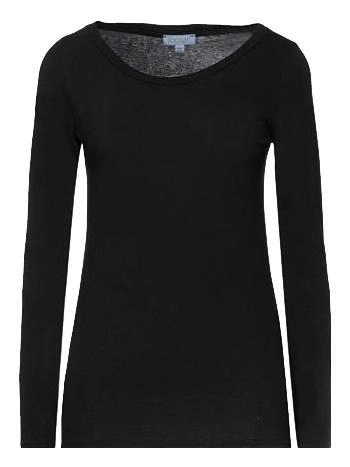 Crossley Long Sleeve Cotton T-shirt - Black