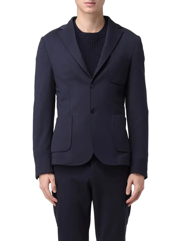 DANIELE ALESSANDRINI Tailored Coat - Blue