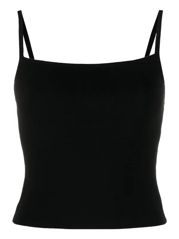 Matteau Square-neck Tank Top - Black