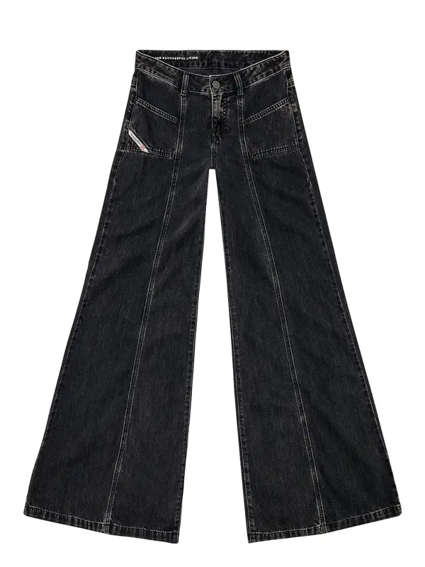 DIESEL D-akii 068hn Bootcut Jeans - Black