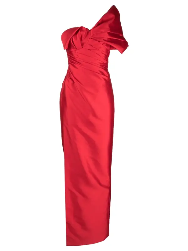 Rachel Gilbert Marlo One-shoulder Gown - Red