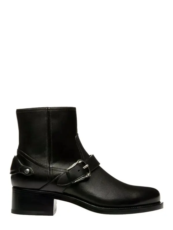 Bally Arley Leather Ankle Boots - Black