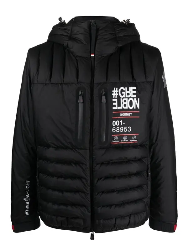 Moncler Monthey Zip-up Padded Jacket - Black