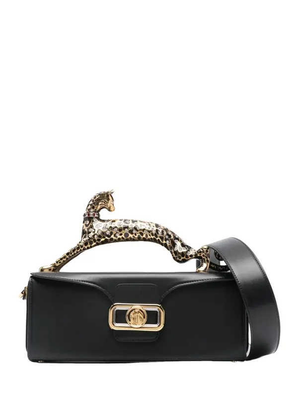 LANVIN Pencil Cat Leather Bag - Black