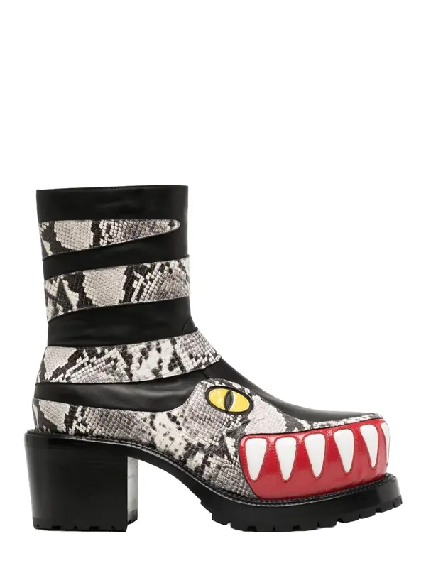 WALTER VAN BEIRENDONCK Viper 70mm Boots - Multicolour