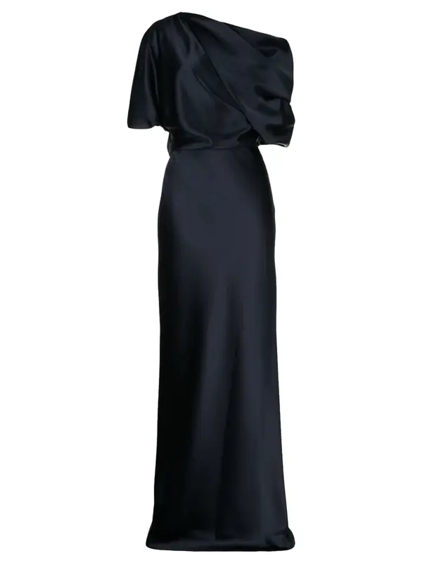 Amsale Off-shoulder Gown - Blue