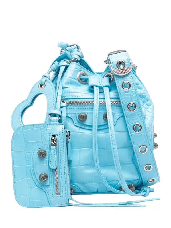 Balenciaga Le Cagole Xs Bucket Bag - Blue