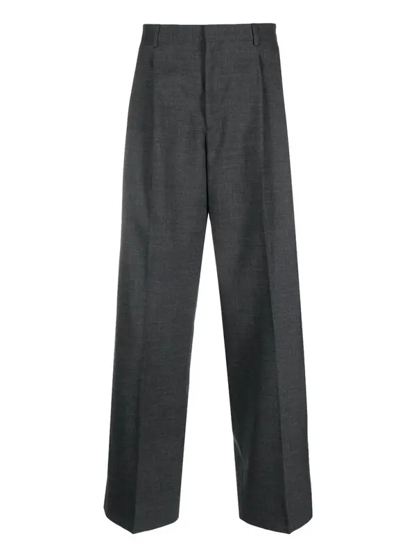 SUNFLOWER Tailored Straight-leg Trousers - Grey