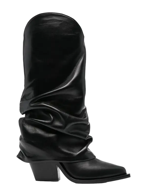 LE SILLA Andy 100mm Cowboy Boots - Black