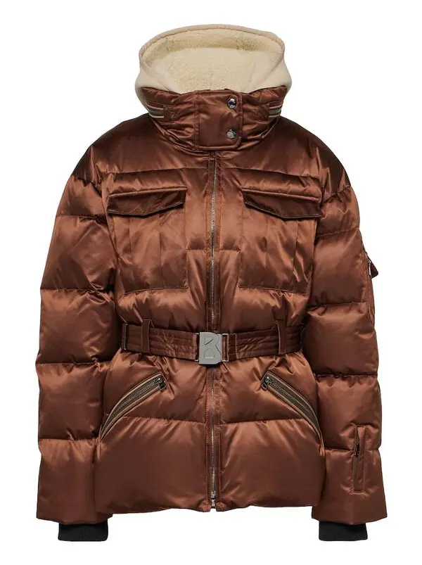 Bogner Adele-ld Quilted Ski Jacket - Brown