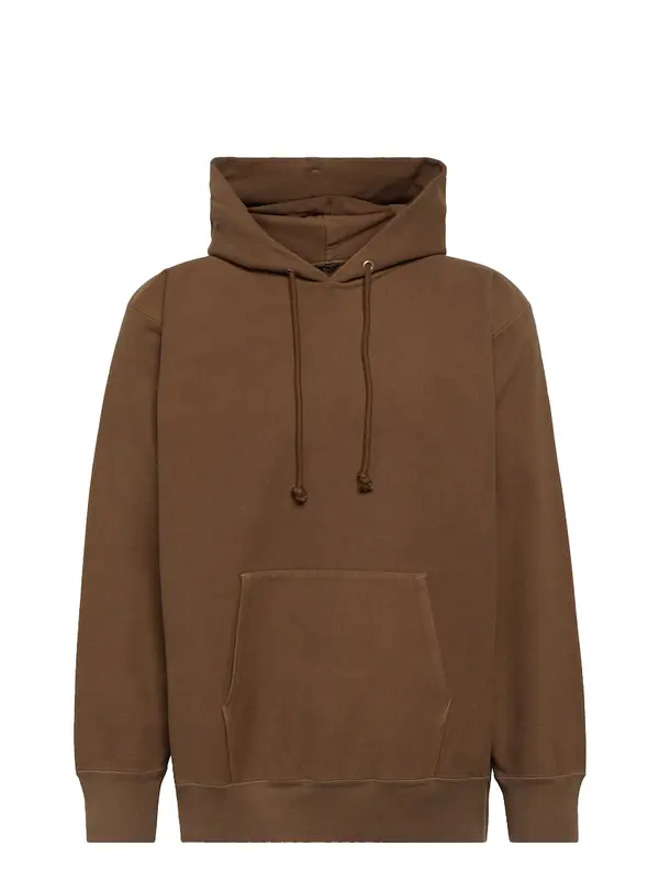 Auralee Oversized Cotton-blend Hoodie - Brown