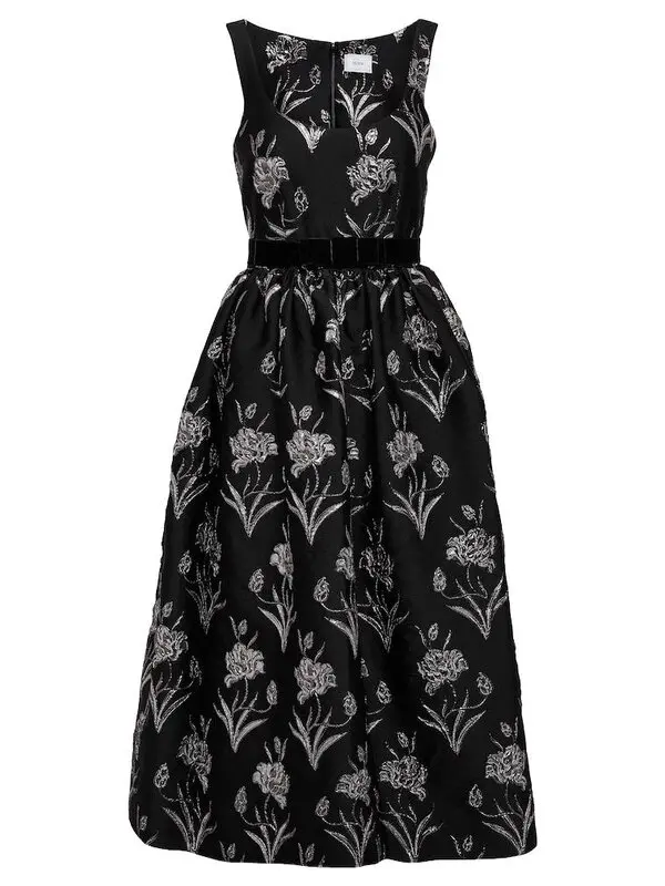 Erdem Astrea Floral-printed Midi Dress - Multicoloured