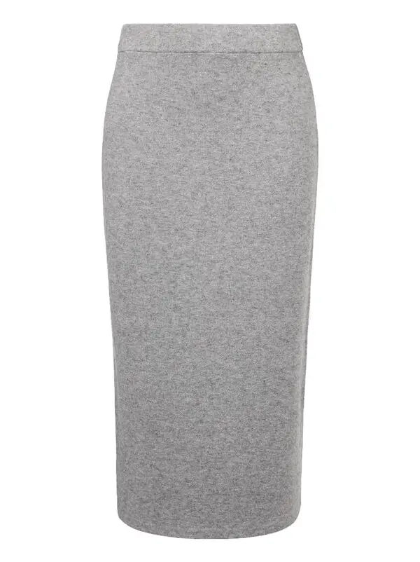 Vince Jersey Midi Skirt - Grey