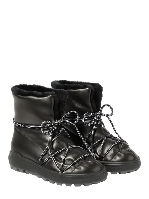 Bogner Chamonix Leather Ankle Boots - Black