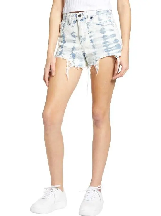 Blanknyc The Barrow Tie Dye Denim Shorts - Spring Breaker