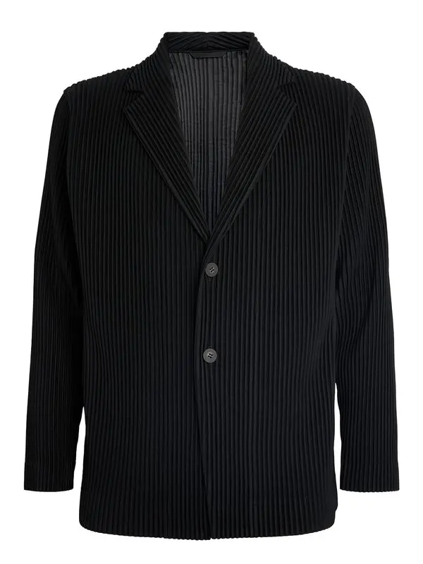 Issey Miyake Pleated Blazer - Black